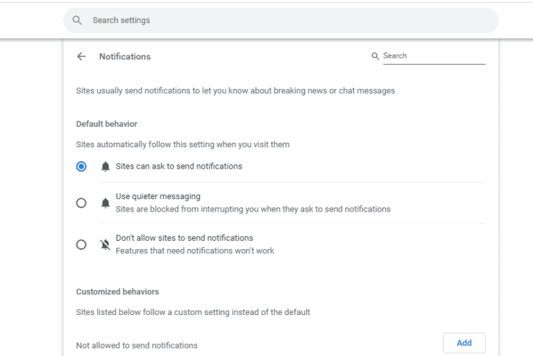 How to Block Website notification Requests in Google Chrome